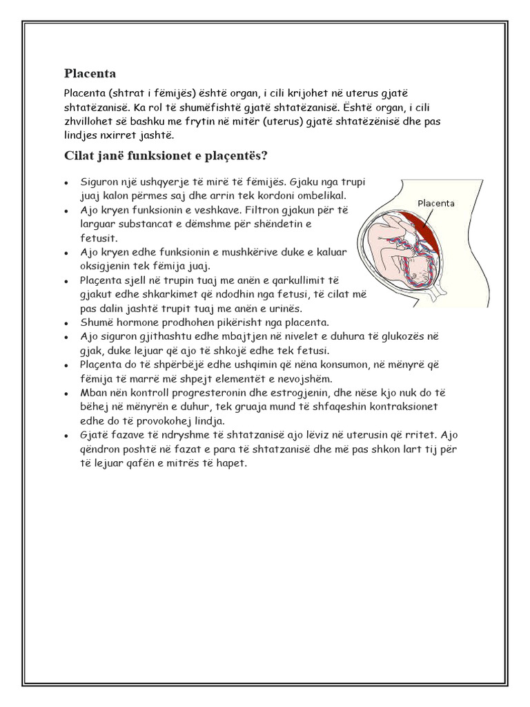 Placenta | PDF