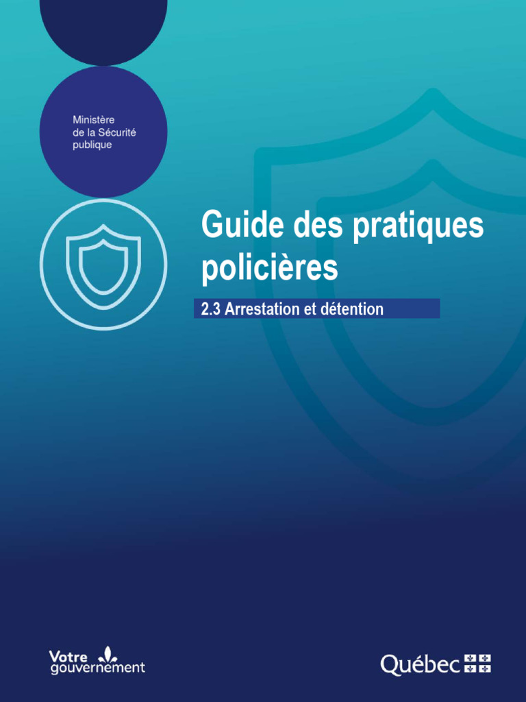 Fouille et arrestation : pratiques policières | PDF | Perquisition | Crimes