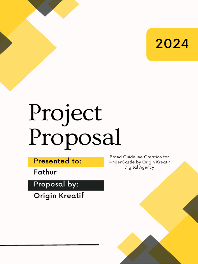White and Yellow Modern Simple Project Proposal | PDF | Brand | Target ...