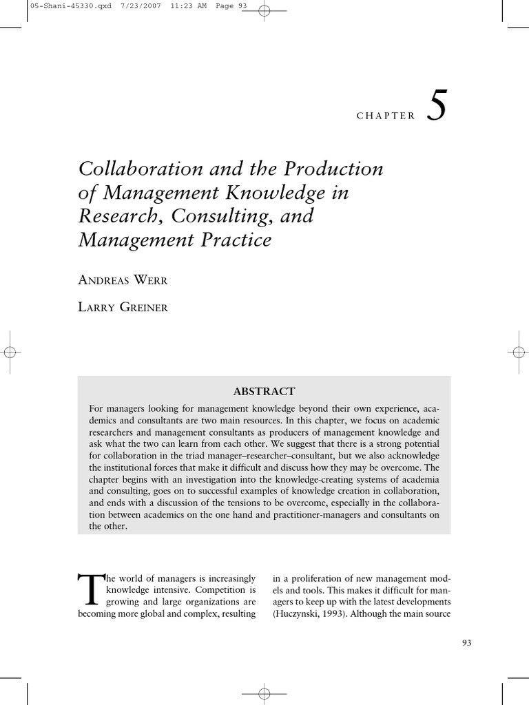 Collaboration Knowledge Management | PDF | Science | Knowledge Collaboration Knowledge Management | PDF | Science | Knowledge