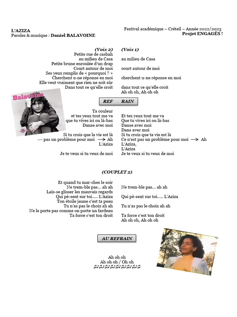 L'Aziza Texte | PDF
