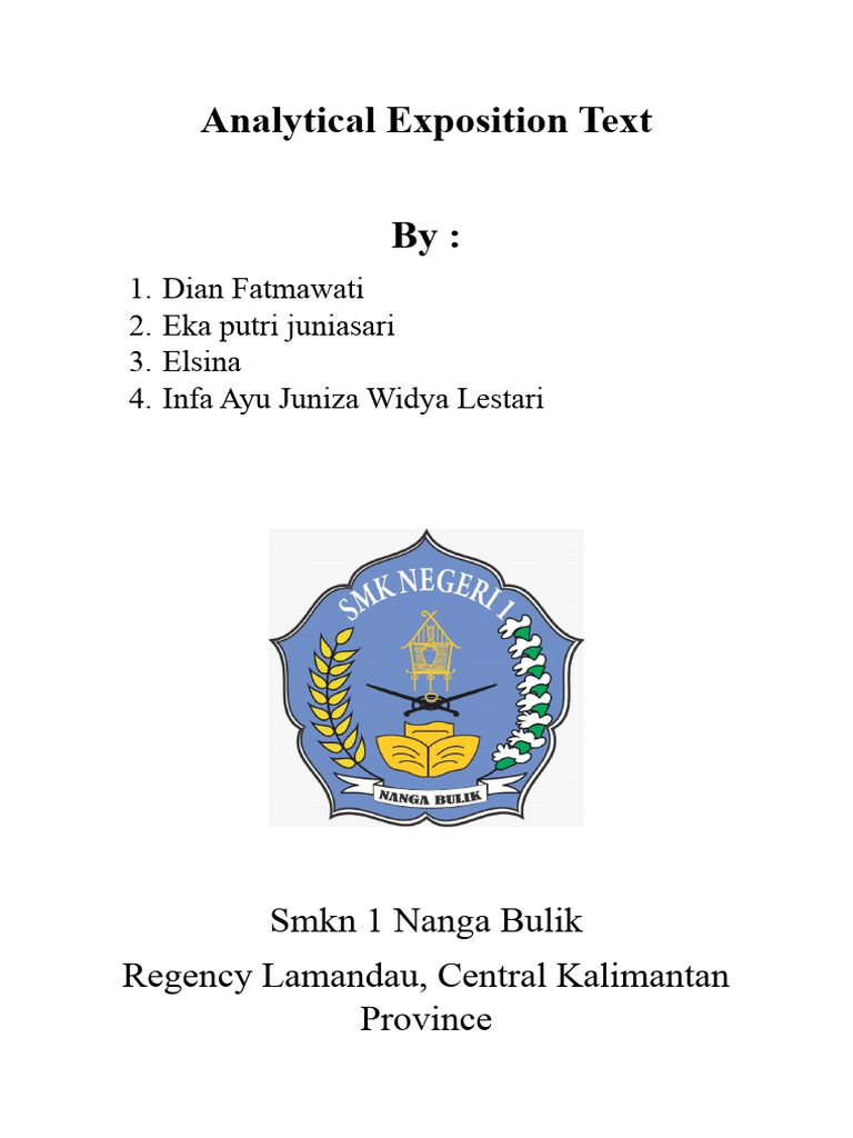 Analytical Exposition Text | PDF | Argument | Thought