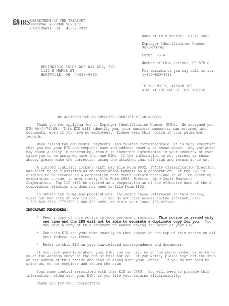 Entity Classification Election | PDF | Limited Liability Company | Irs ...