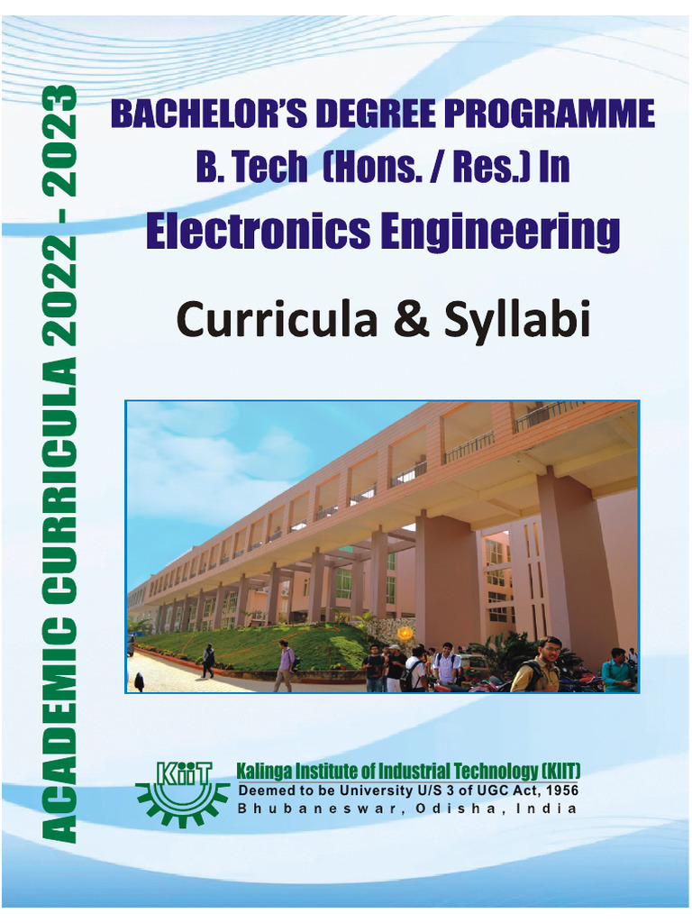 Syllabus 2022 23 Electronics Engineering | PDF | Diffraction | Waves
