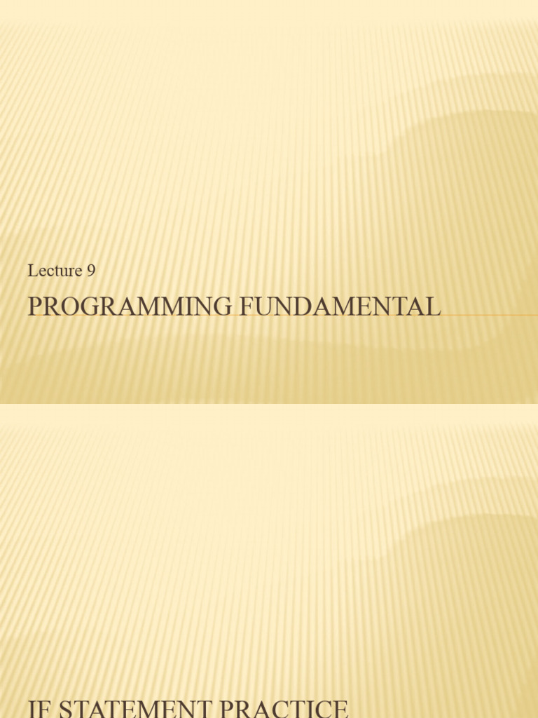 Lec 9 PF | PDF | Computer Engineering | Computer Science