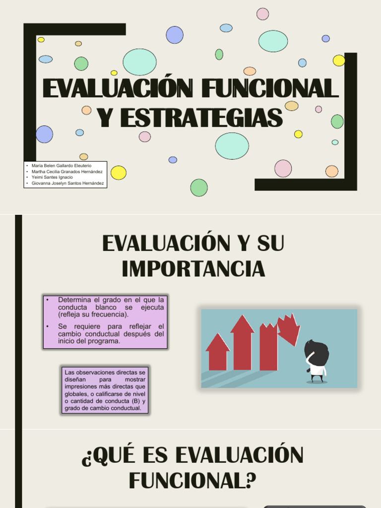 Evaluación Funcional y Extrategias | PDF