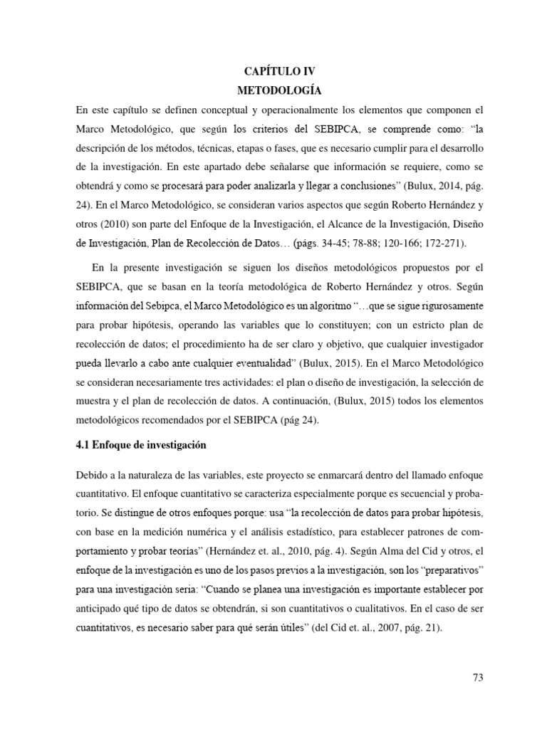 Ejemplo, Marco Operativo | PDF | Método científico | Investigación ...