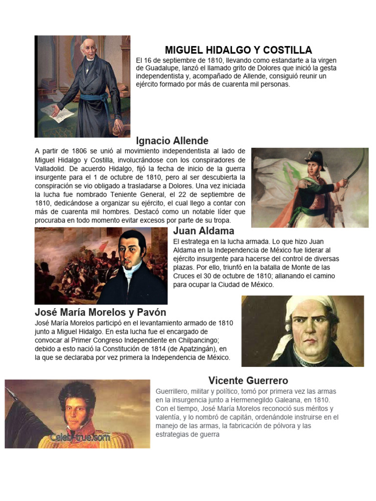 Miguel Hidalgo y Costilla | PDF | Antiguas colonias españolas | México