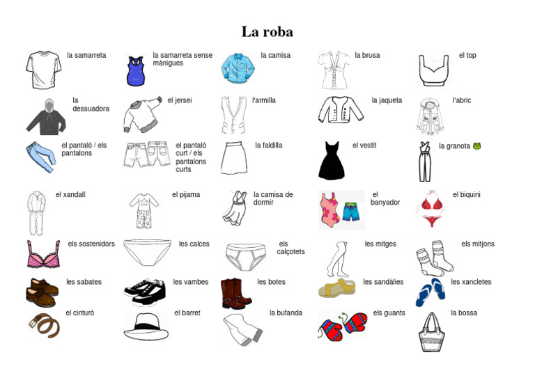 Català Inicial (A1) : La Roba | PDF
