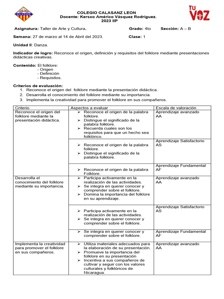 Clase 1 IIP 4° TAC 2023 | PDF