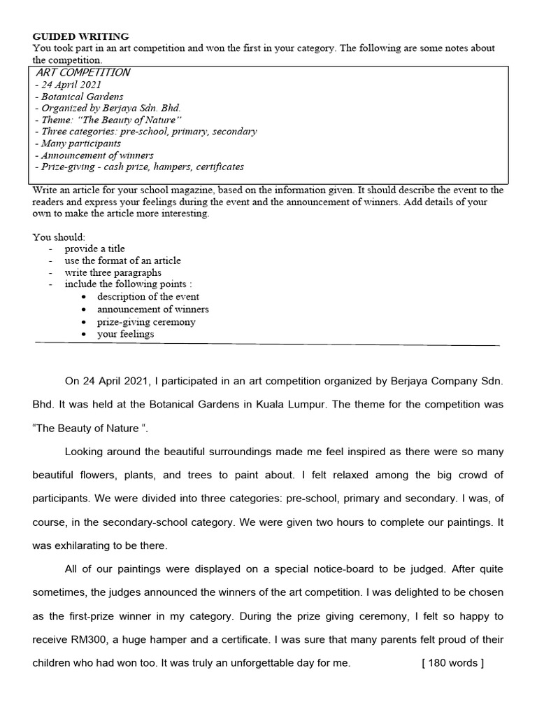 GUIDED Writing | PDF