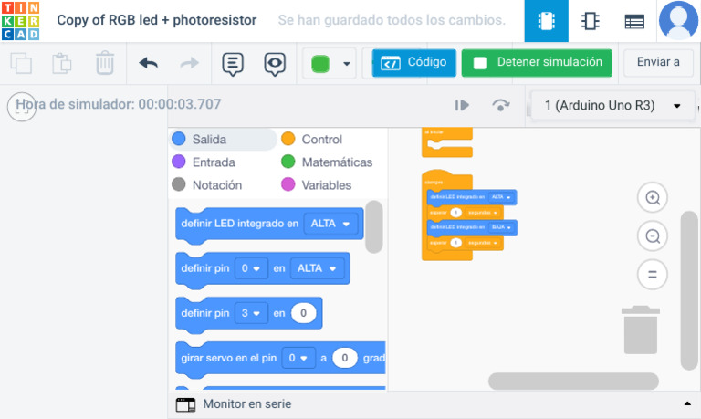 Circuit Design Copy Of Rgb Led Photoresistor Tinkercad Pdf