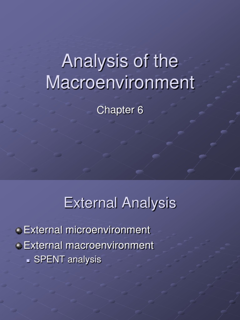 Analysis of The Macro Environment | PDF | Economics | Business
