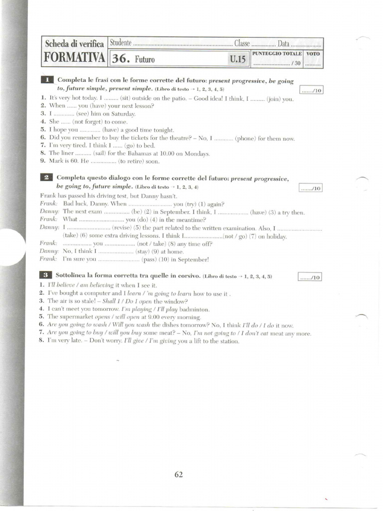 1c Future Tenses Papers Pdf