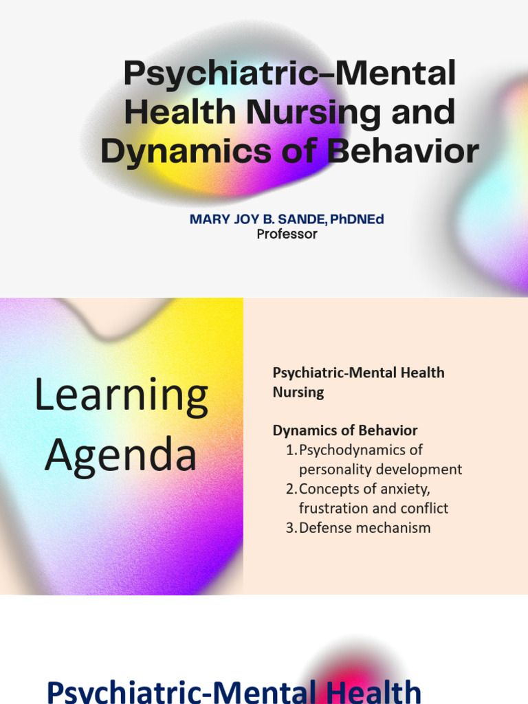 Psychiatric-Mental Health Nursing and Dynamics of Behavior | PDF