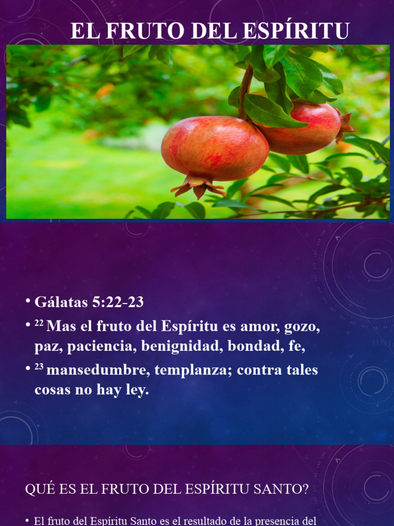 Frutos del Espíritu Santo en Gálatas | PDF | Fruto Del Espiritu Santo ...