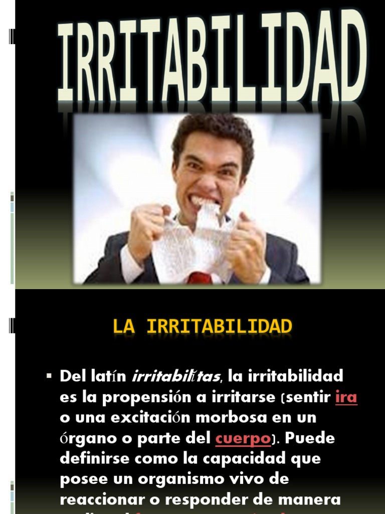 IRRITABILIDAD | PDF | Organismos | Estímulo (fisiología)