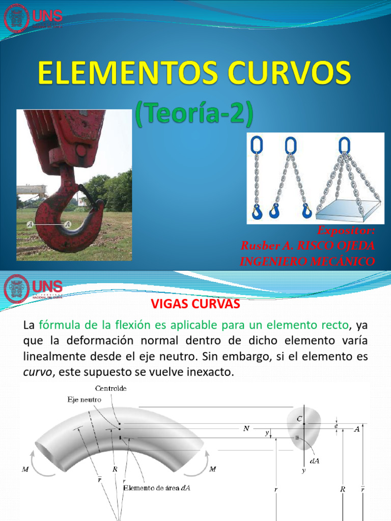 MM2. T-02. Elementos Curvos. 02 - 05 - 2023 | PDF | Doblar | Ciencia de los Materiales