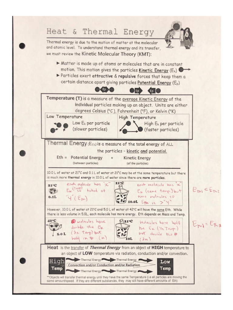 Thermal Energy Notes | PDF