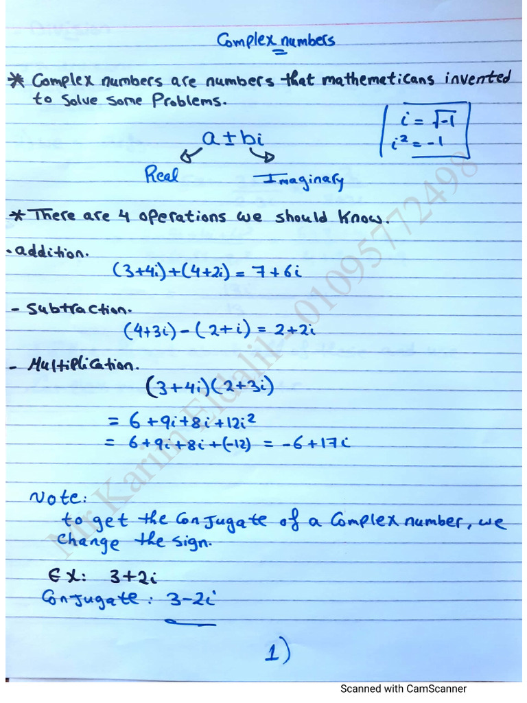 complex explain EST 1 | PDF
