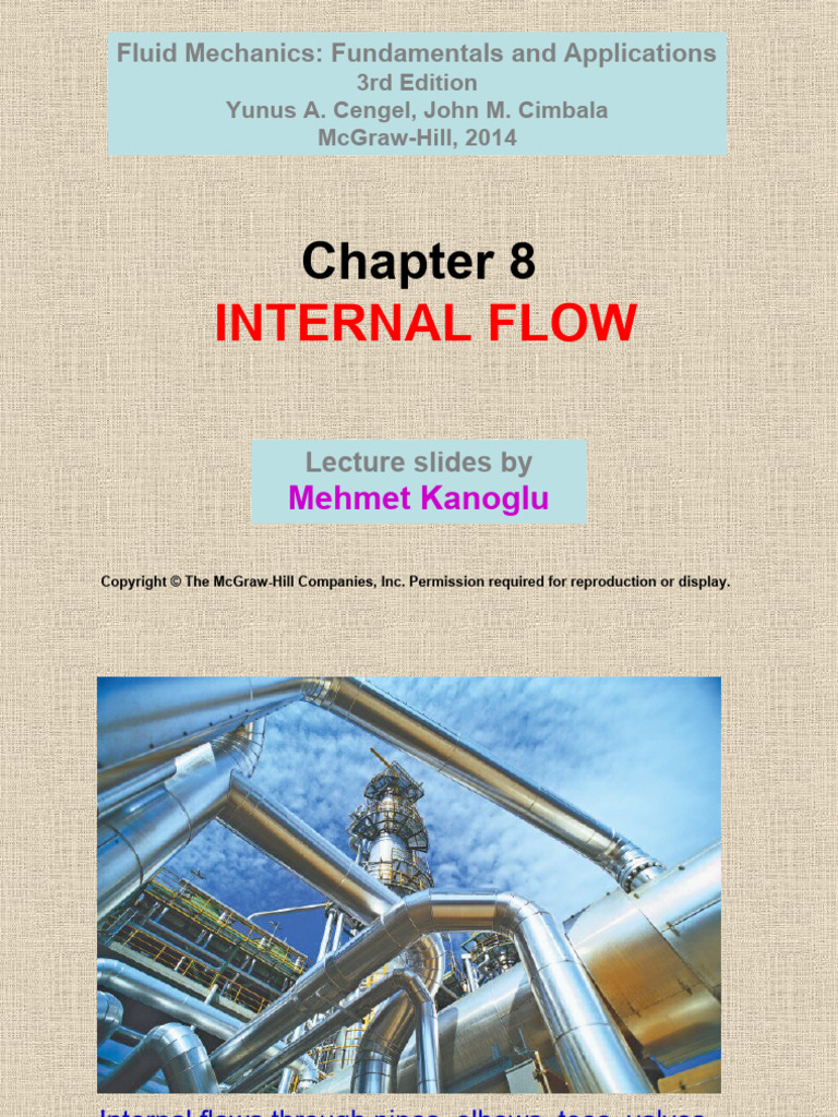 01 - 323FM - 3e - Chap08 - Lecture | PDF | Reynolds Number | Turbulence