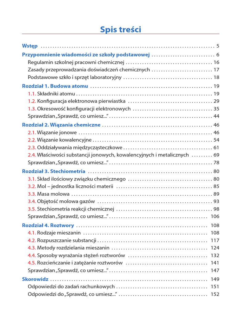 CHP1 Spis Tresci | PDF