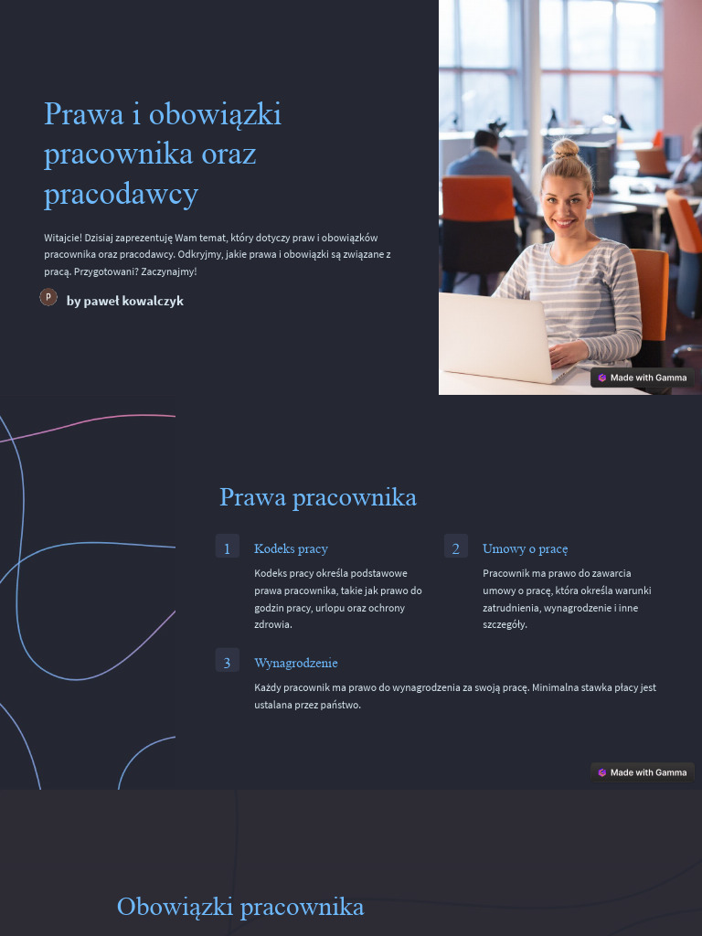 Prawa I Obowiazki Pracownika Oraz Pracodawcy | PDF