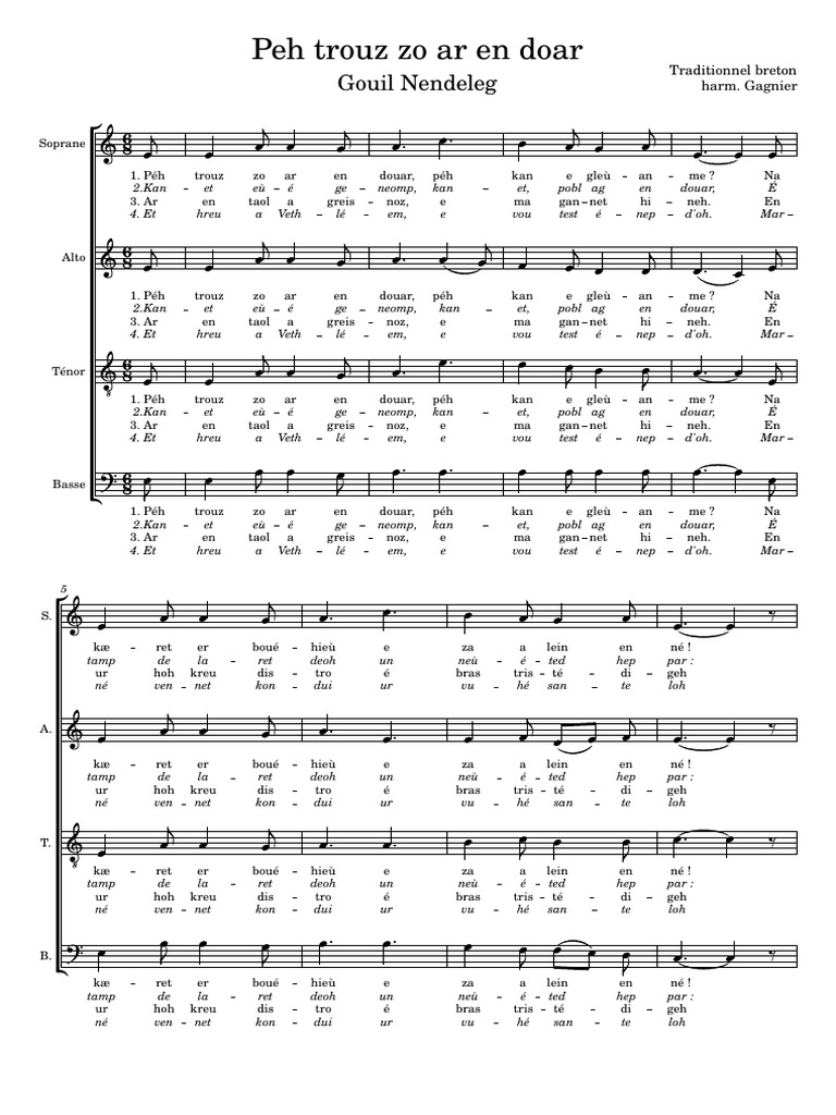 Peh Trouz Zo Ar en Doar - Gagnier | PDF
