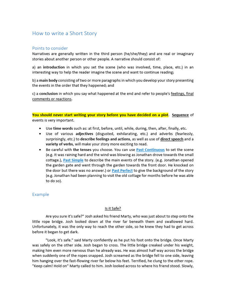 Short Story Writing Guide | PDF | Philosophy | Language Arts & Discipline