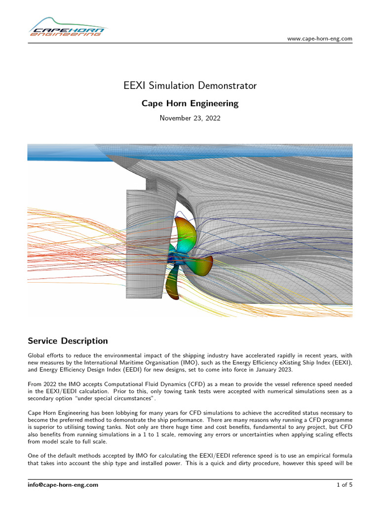 EEXI | PDF | Computational Fluid Dynamics | Verification And Validation