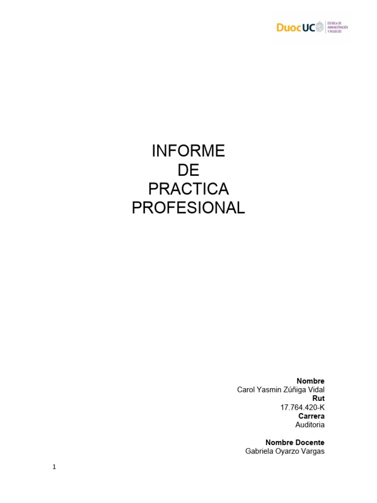 Informe Practica Final | PDF