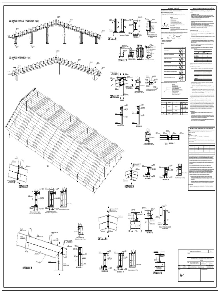 ESTR - CUBIERTA BODEGA BERNARDO Omm-Model | PDF | Soldadura | Construcción