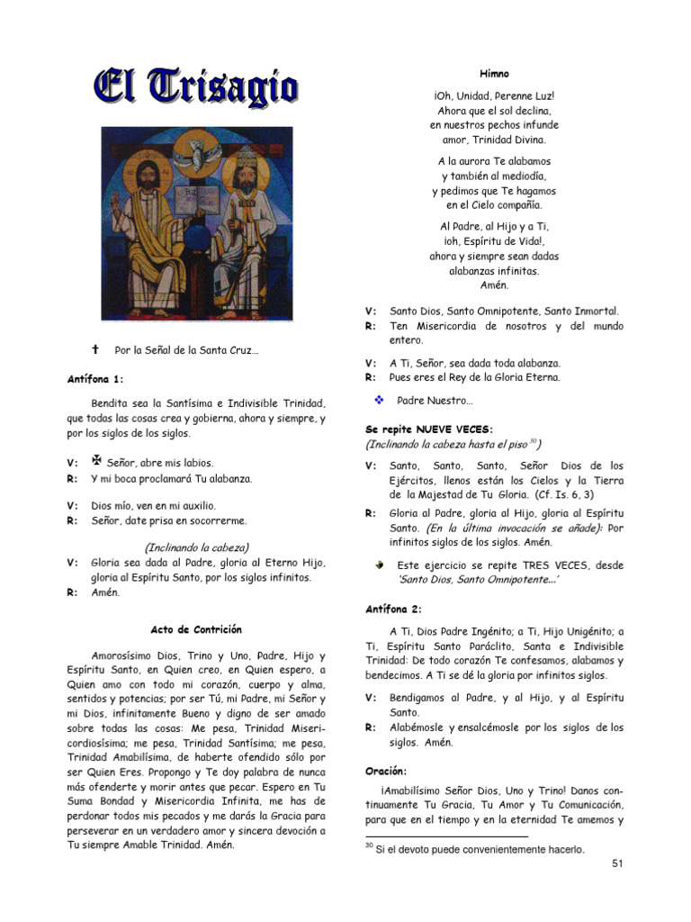 17 El Trisagio | PDF | Trinidad | María, madre de Jesús