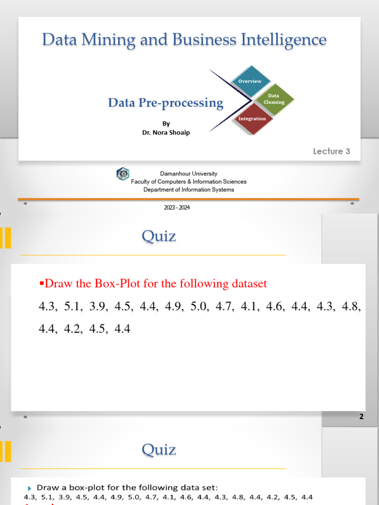 Data Mining | PDF | Median | Data