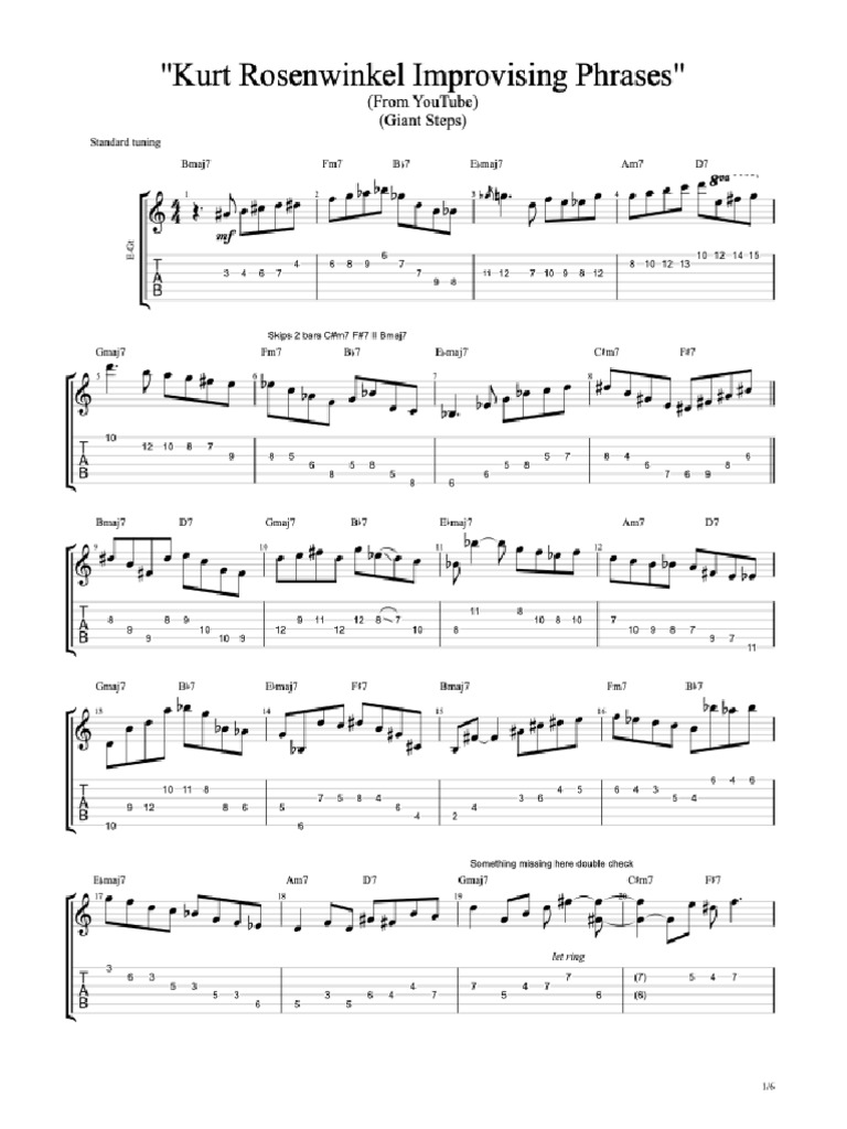 Kurt Rosenwinkel - Giant Steps | PDF