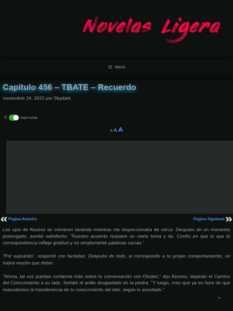 Capítulo 456 - TBATE - Recuerdo | PDF