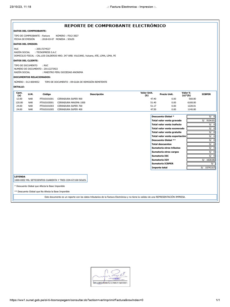 Reporte de Facturas Electrónicas 2018 | PDF | Factura | Business