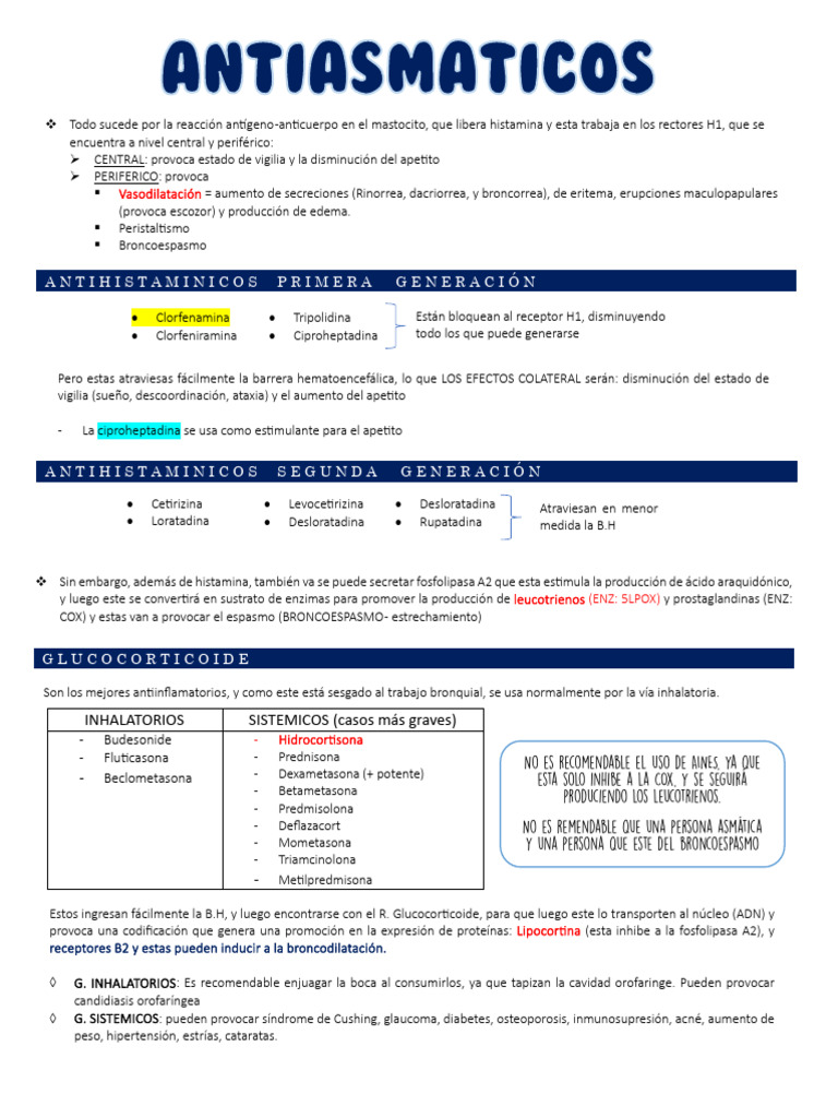 Antiasmaticos - Bolarte Salvacion | PDF | Drogas | Medicina