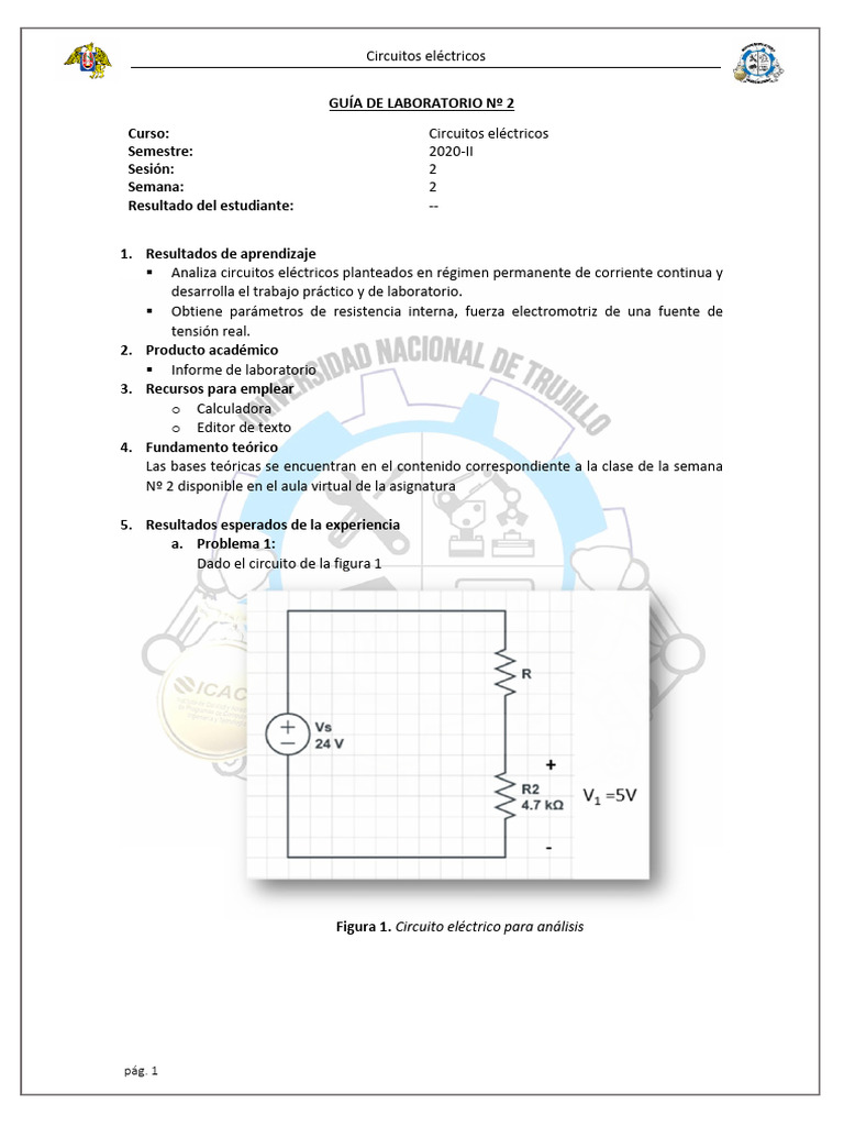 Laboratorio_Circuitos_Eléctricos - 02 | PDF | Laboratorios | Resistencia Eléctrica y Conductancia