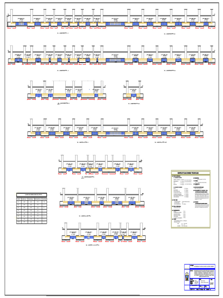 Planos de Estructuras-E-02 | PDF | Fundación (Ingeniería) | Construyendo tecnología