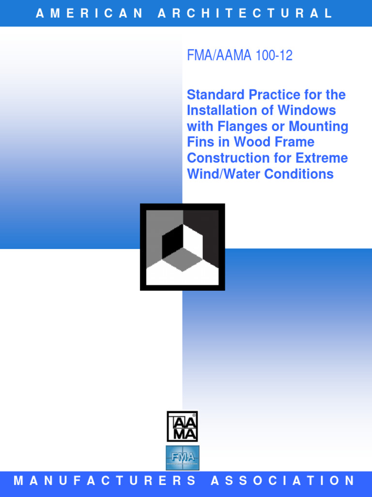 Fma/aama 100-12 | PDF | Window | Wall