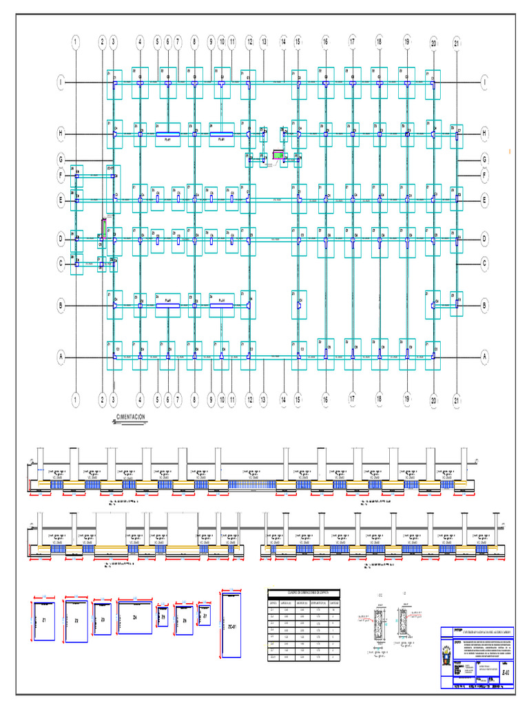 Planos de Estructuras-E-01 | PDF