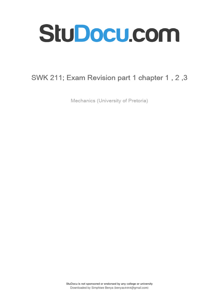 SWK 211 Exam Revision Part 1 Chapter 1 2 3 | PDF