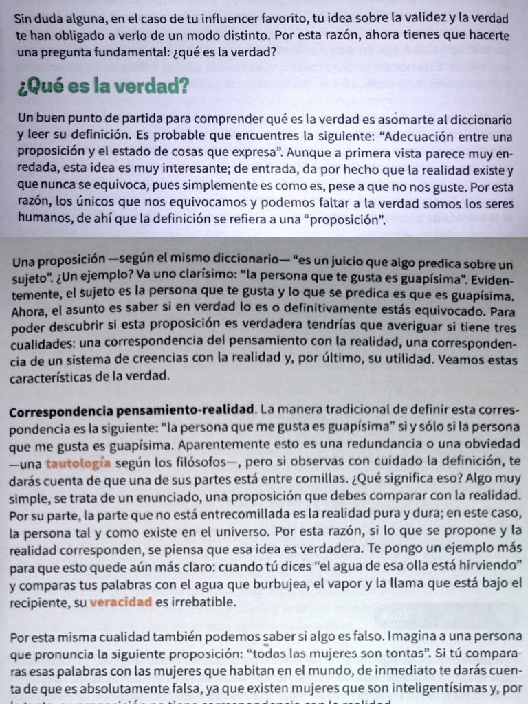 ¿Qué Es La Verdad? | PDF | Verdad | Proposición
