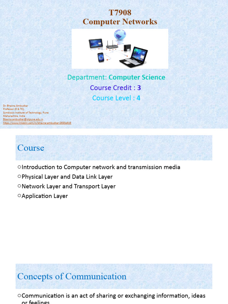 Unit 1 - CN - BDA - AIML | PDF