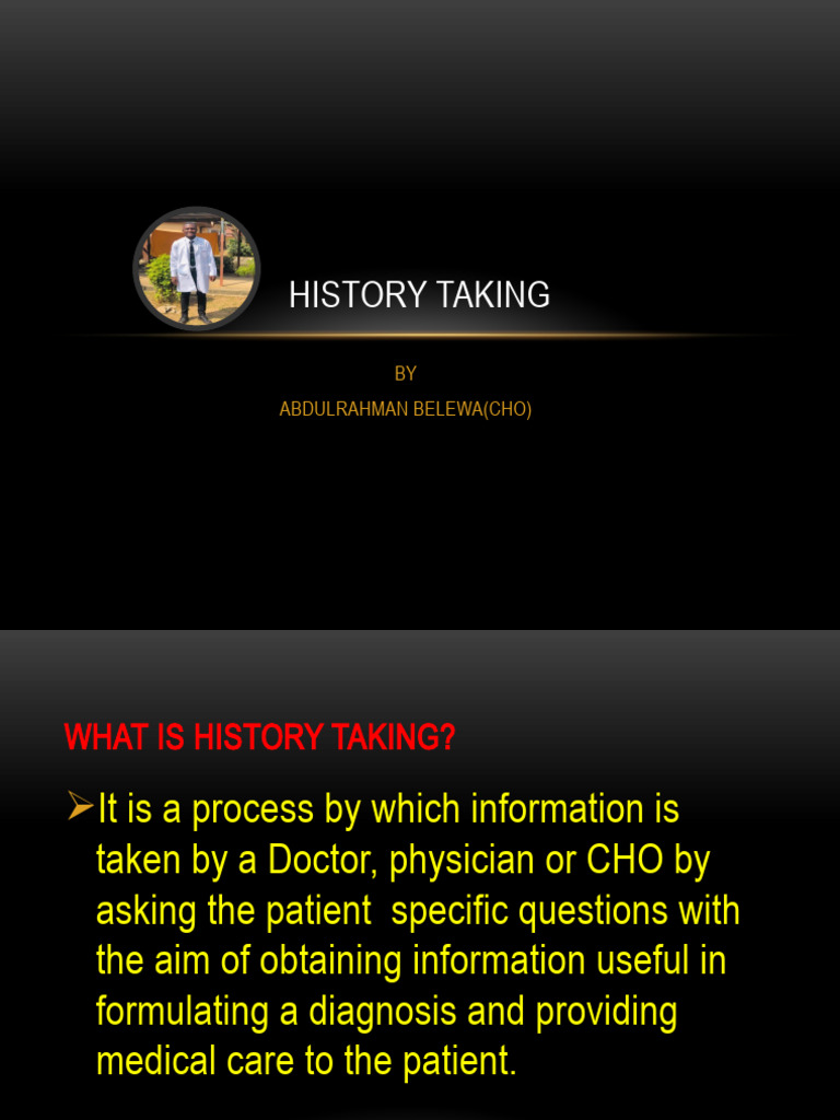 HISTORY TAKING | PDF