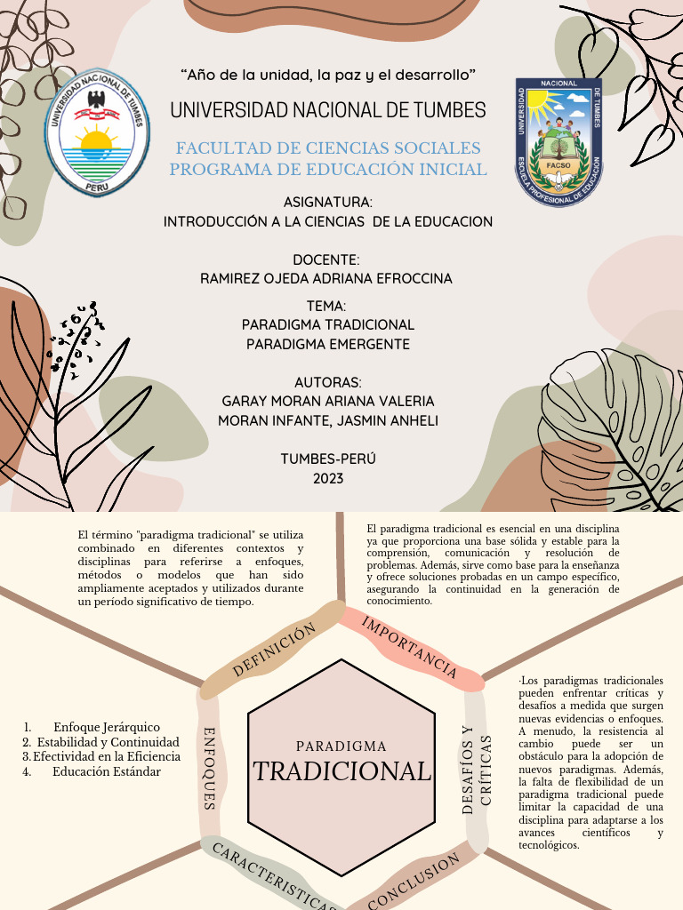 Paradigmas Tradicional y Emergente en Educación | PDF | Paradigma ...