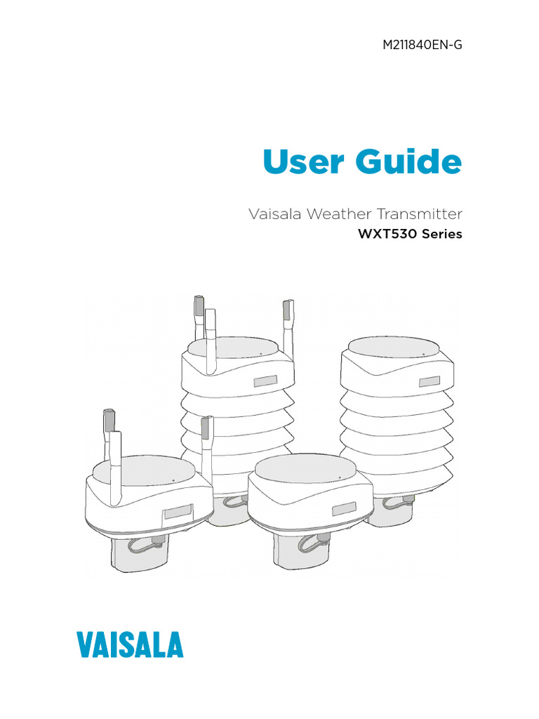 WXT530 User Guide in English M211840EN G | PDF | Parameter (Computer ...