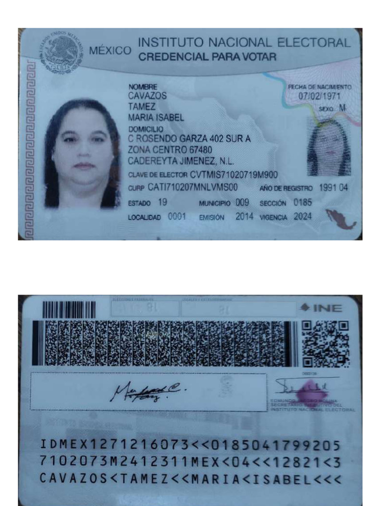 INE Maria Isabel Gonzalez Cavazos-1 | PDF