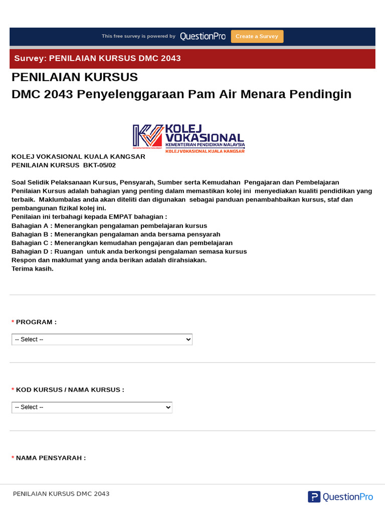 Soalan Penilaian Kursus DMC | PDF